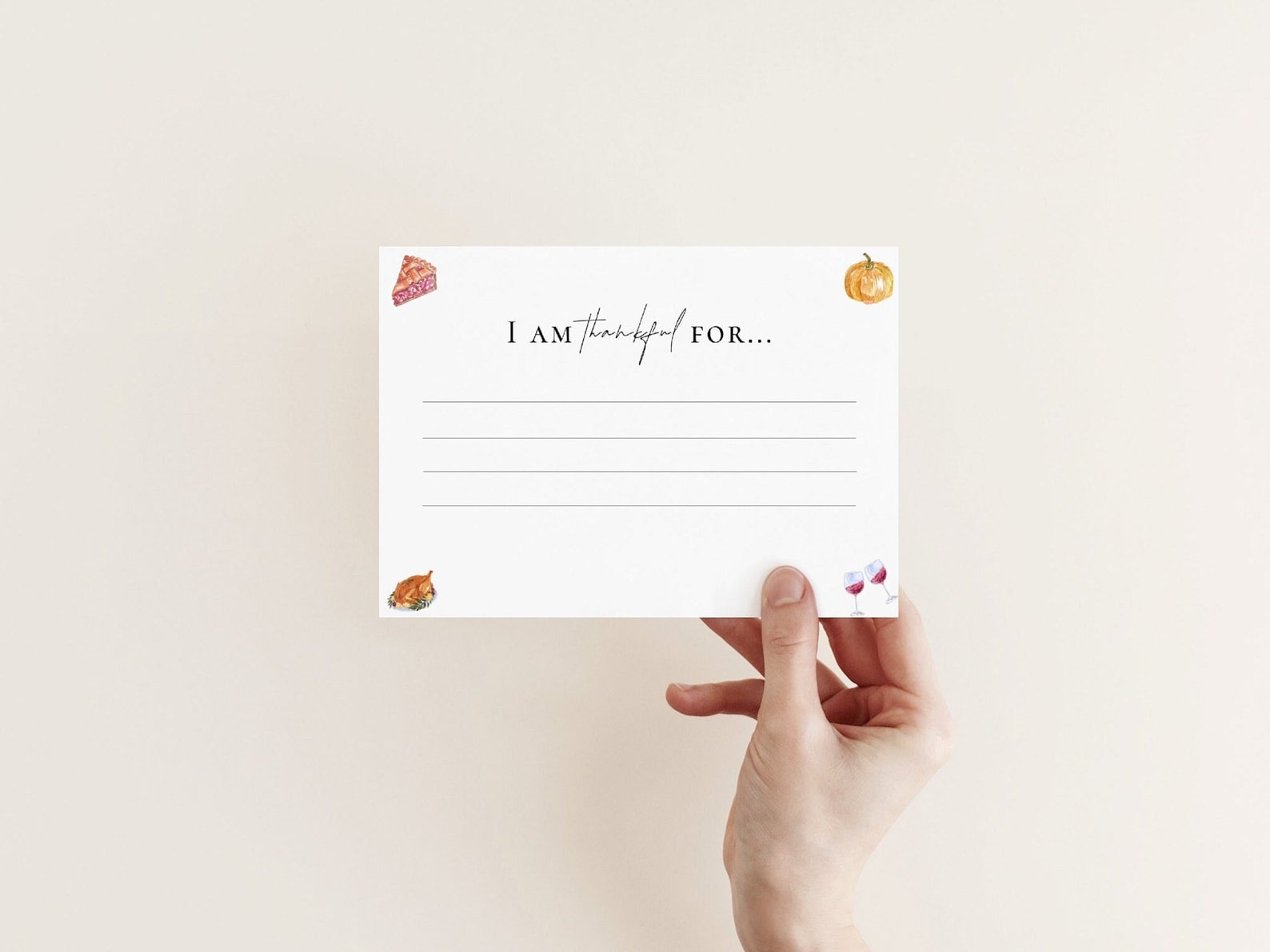 Thanksgiving I Am Thankful For, Printable Thanksgiving, Printable ...