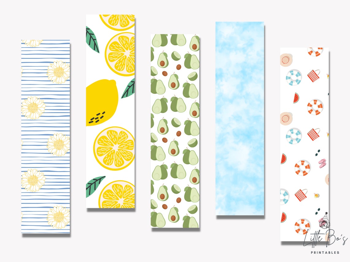 Printable Bookmark Bundle Print Book Mark Teen Teenage Girl Reading ...