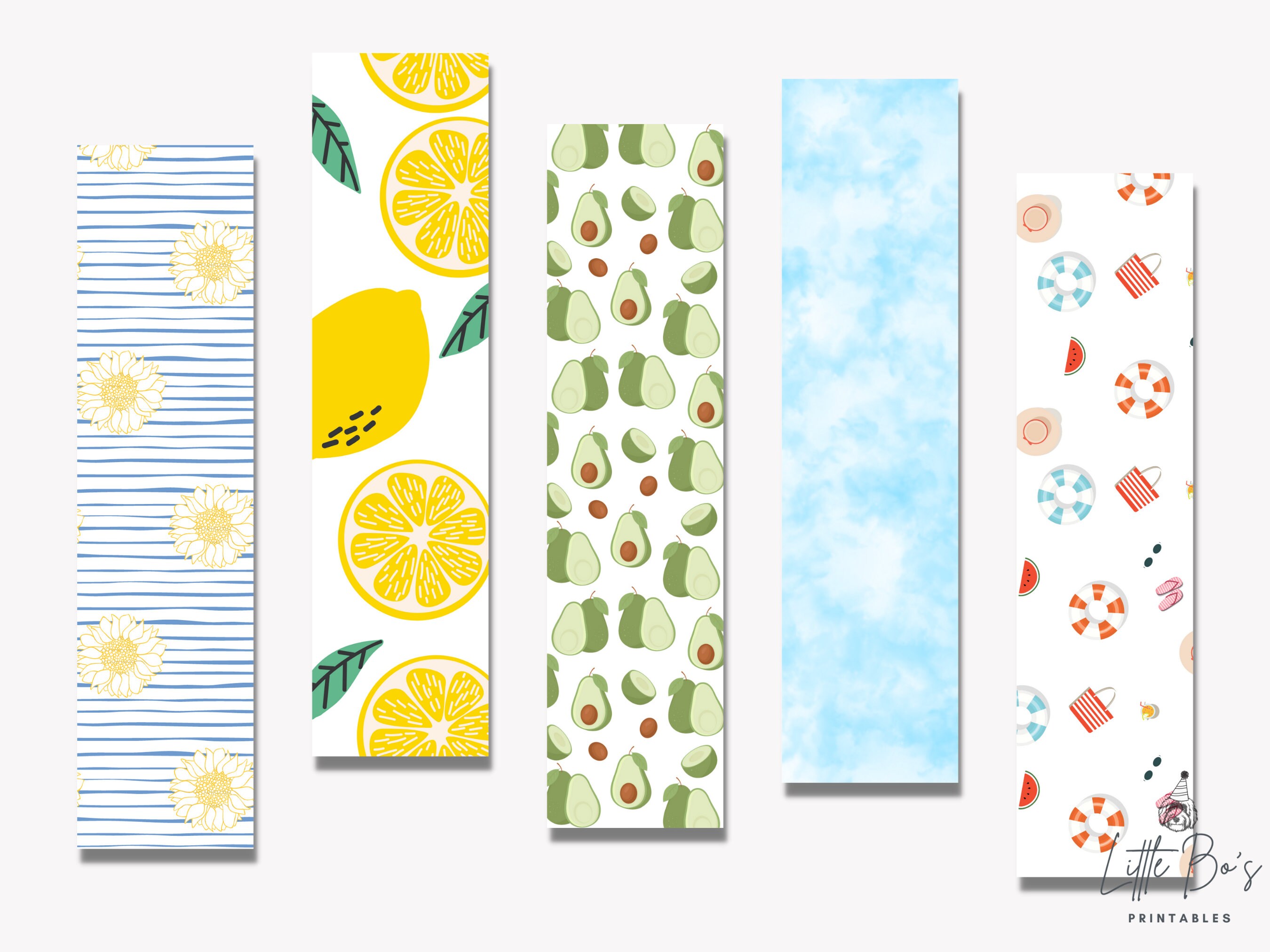 Printable Bookmark Bundle Print Book Mark Teen Teenage Girl Reading ...