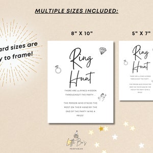 Ring Hunt Engagement Party Game,printable Ring Hunt,they're Engaged ...
