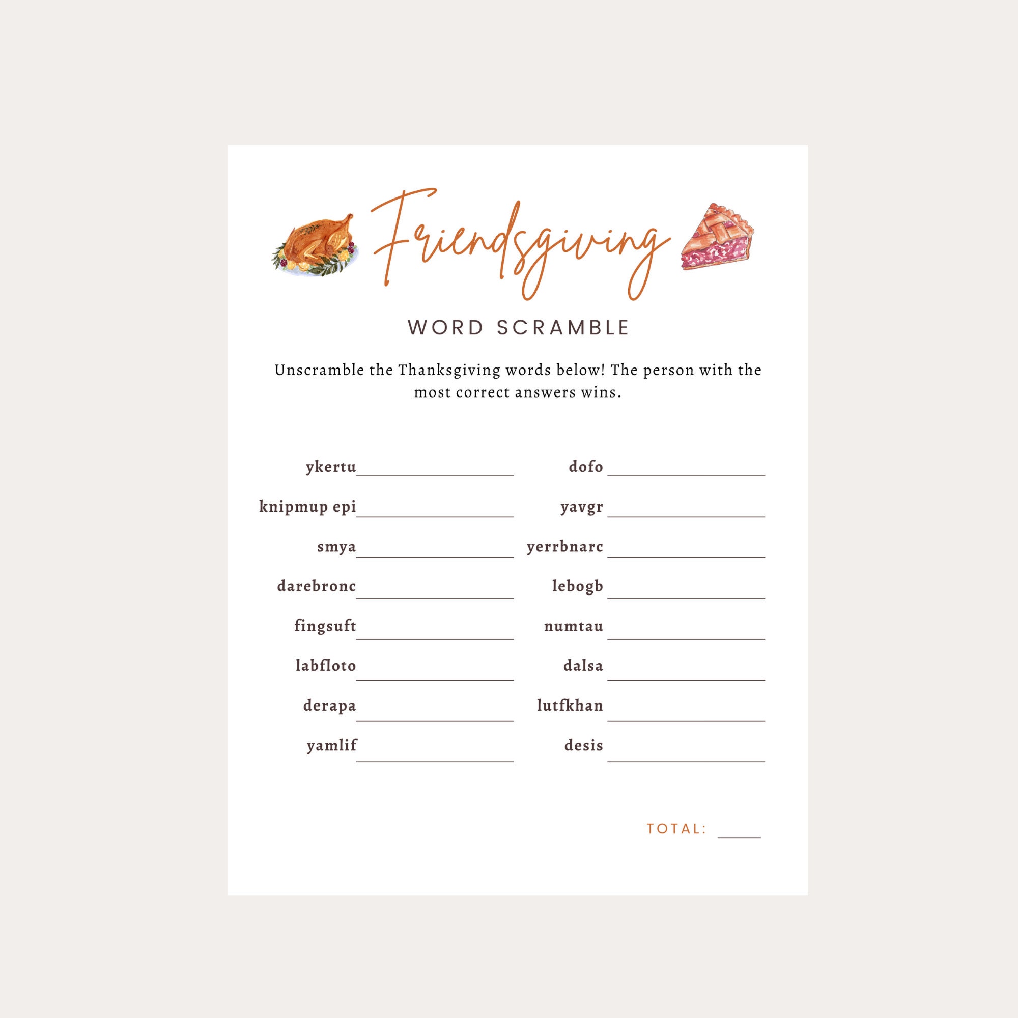 Friendsgiving Game Bundle,i Am Thankful For,thanksgiving Bingo ...