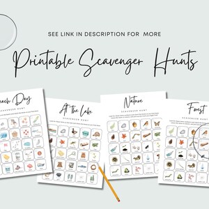Nature Scavenger Hunt | Printable Kids Outdoor Treasure Hunt ...
