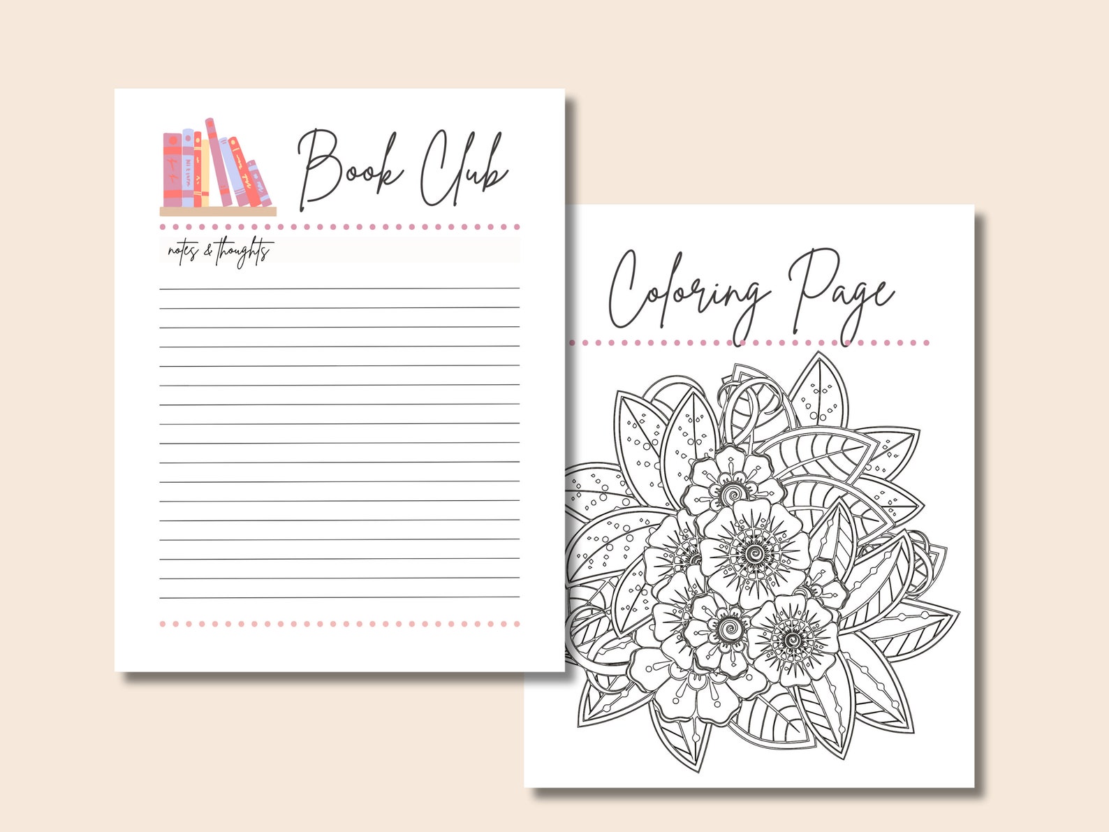 Book Club Discussion Bundle Printable Book Review Questions Journal ...