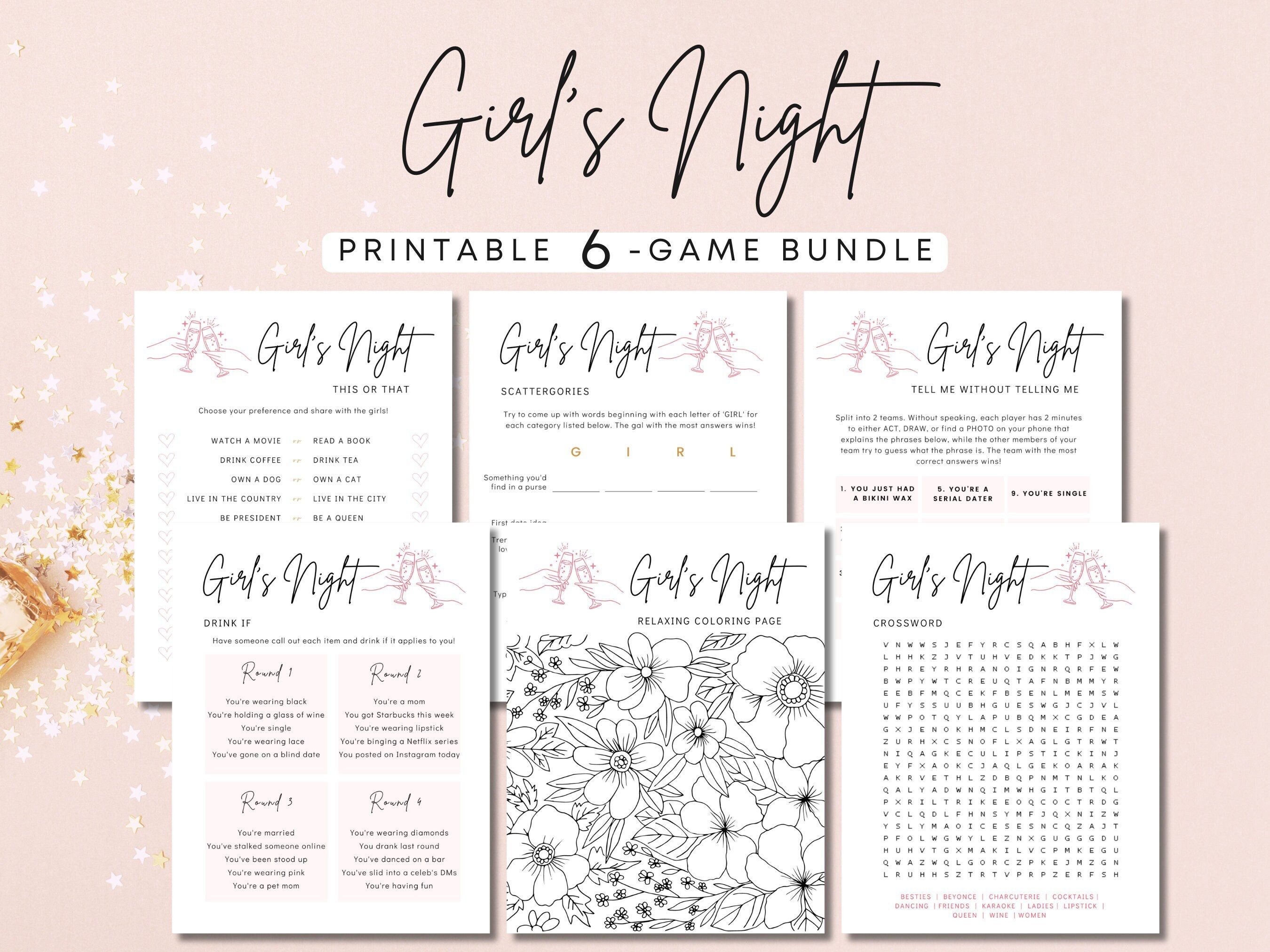 Printable Templates Girls Night In