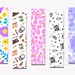 Printable Bookmark Bundle Print Book Mark Teen Teenage Girl Reading ...