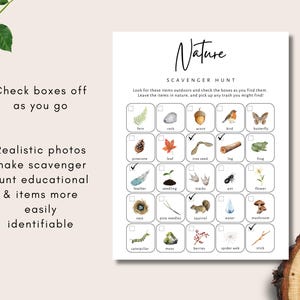 Nature Scavenger Hunt | Printable Kids Outdoor Treasure Hunt ...