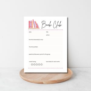 Book Club Discussion Bundle | Printable Book Review Questions | Journal ...