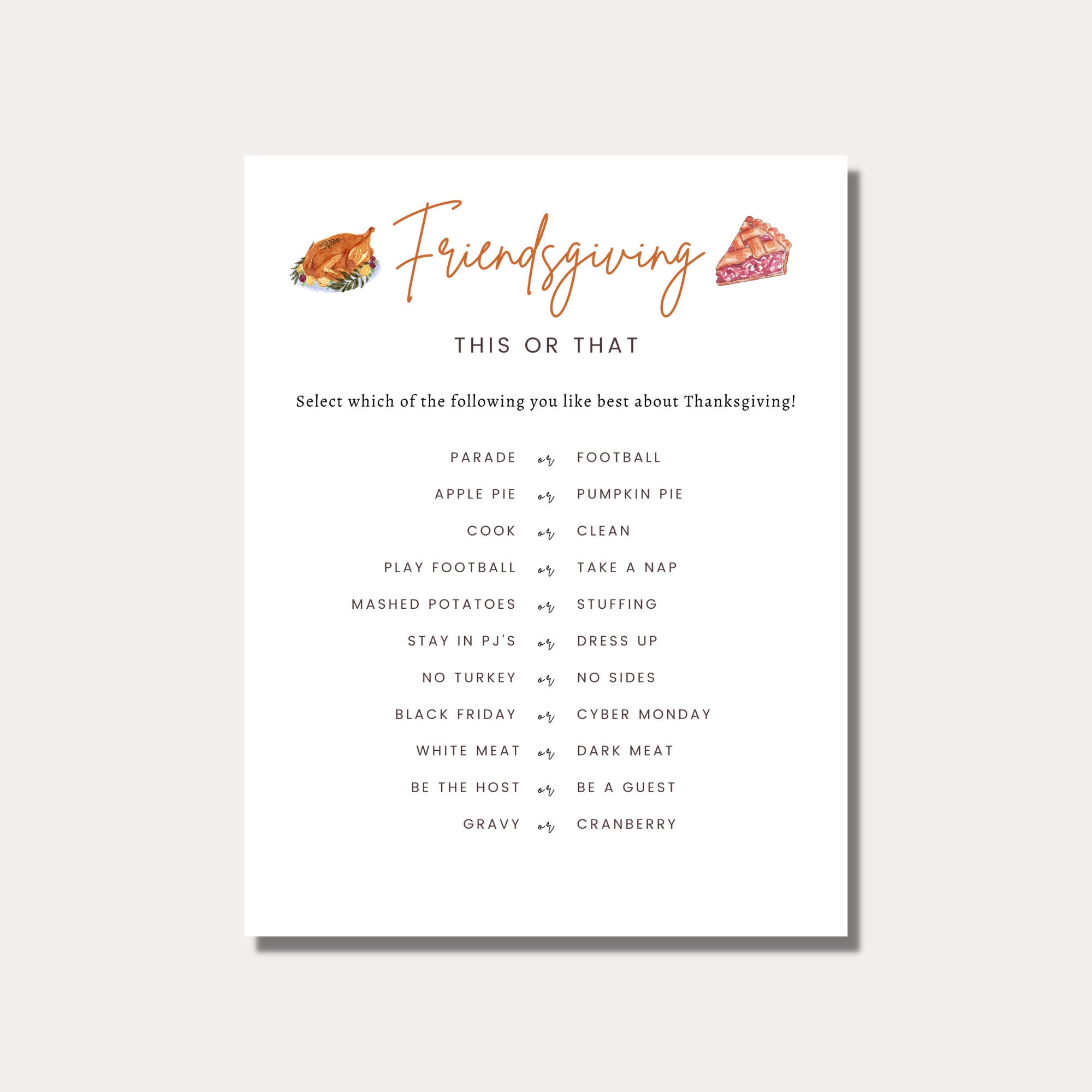 Friendsgiving Game Bundle,i Am Thankful For,thanksgiving Bingo ...