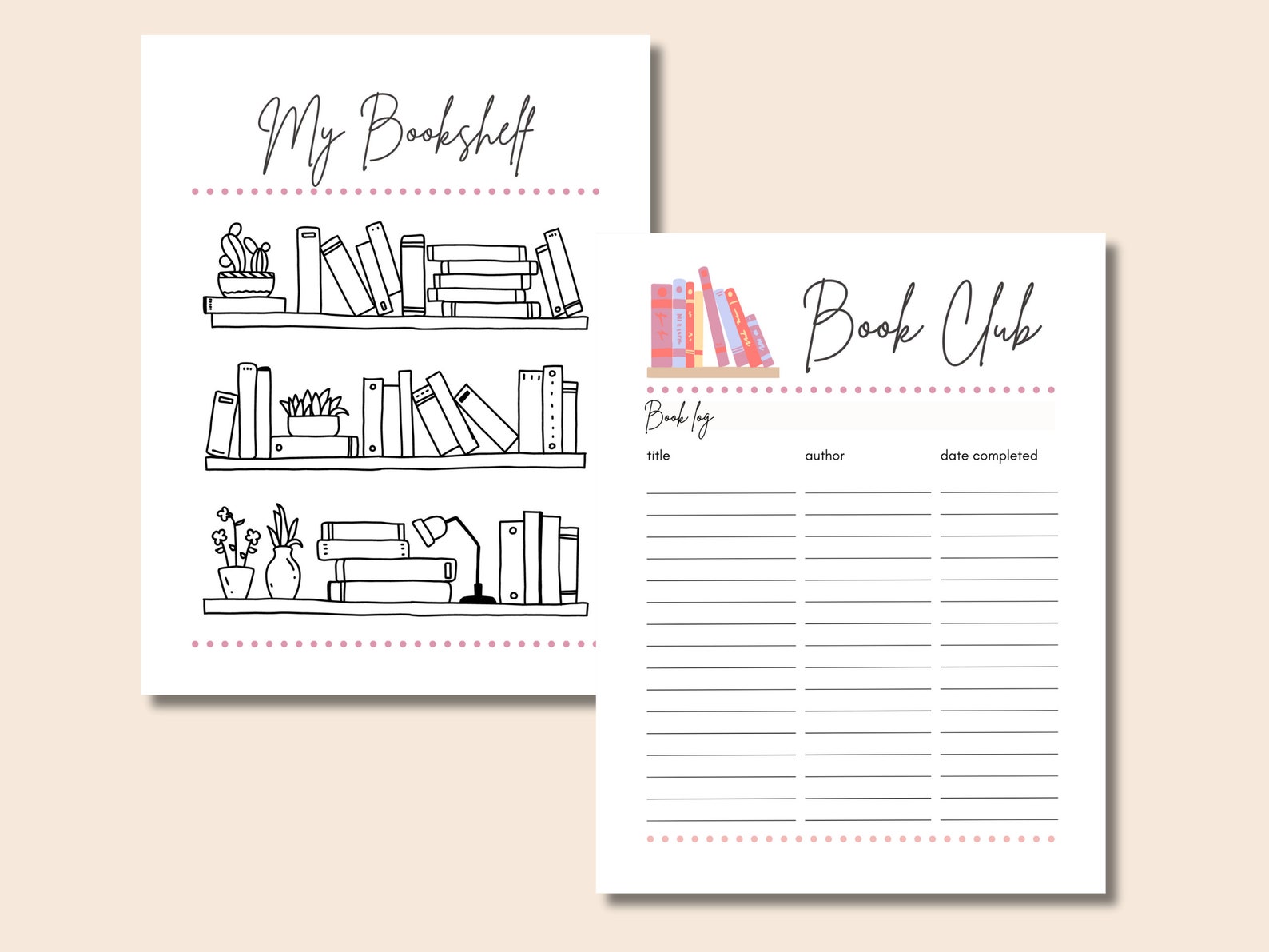 Book Club Discussion Bundle Printable Book Review Questions Journal ...