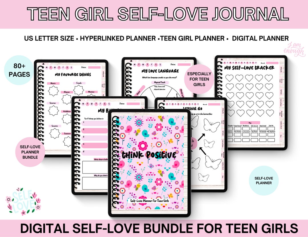 Teen Self-love Journal, Teen Mental Health & Teen Self-care Planner ...