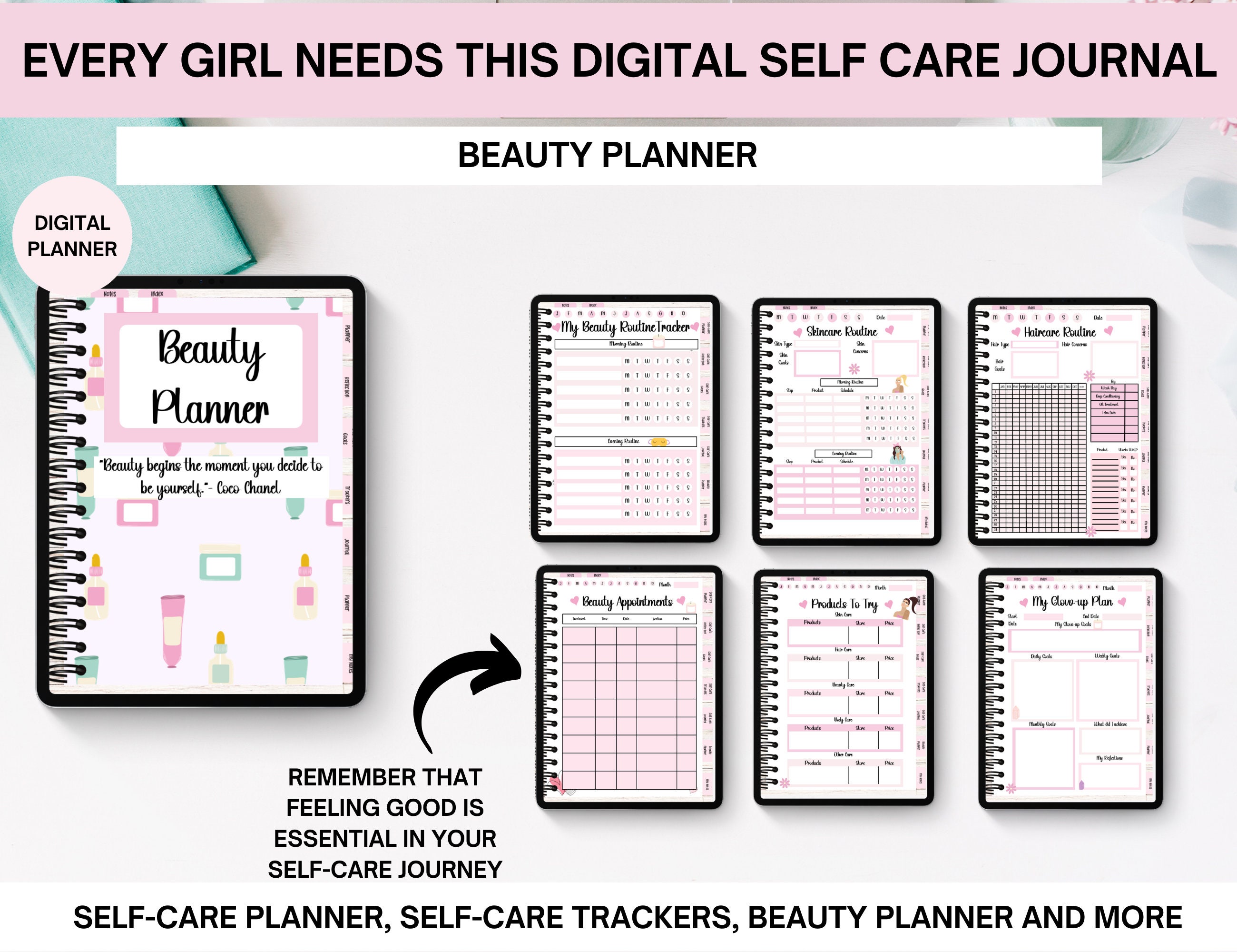 Self Care Journal Self Care Digital Planner Self Love - Etsy