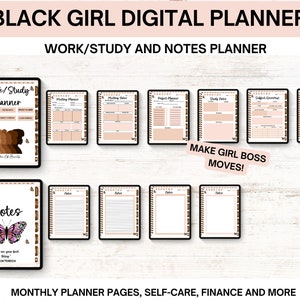 Black Girl Digital Planner Bundle, Black Girl Magic Digital Planner ...