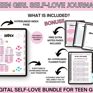 Teen Self-love Journal, Teen Mental Health & Teen Self-care Planner ...