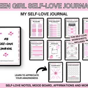 Teen Self-love Journal, Teen Mental Health & Teen Self-care Planner ...
