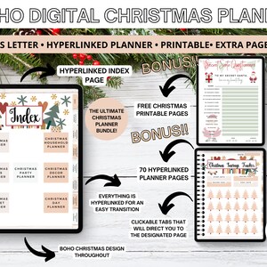 Boho Christmas Digital Planner 2022, Plan and Organize Your Holidays ...