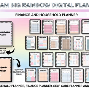 ADHD Digital Planner 2023, Dream Big Rainbow Digital Planner 2023, ADHD ...