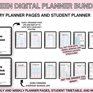 Teen Digital Planner, Teen Mental Health, Teen Self-care & Teen Self ...