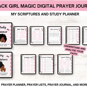 Digital Prayer Journal + Bible Study Guide, Faith Planner With Daily ...