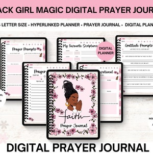 Digital Prayer Journal + Bible Study Guide, Faith Planner With Daily ...