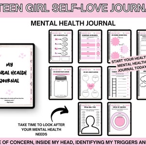 Teen Self-love Journal, Teen Mental Health & Teen Self-care Planner ...