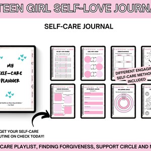 Teen Self-love Journal, Teen Mental Health & Teen Self-care Planner ...