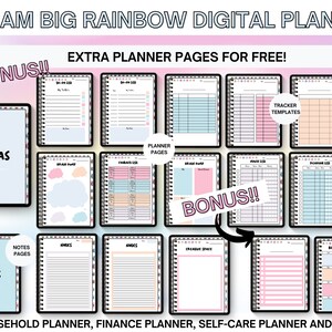 ADHD Digital Planner 2023, Dream Big Rainbow Digital Planner 2023, ADHD ...