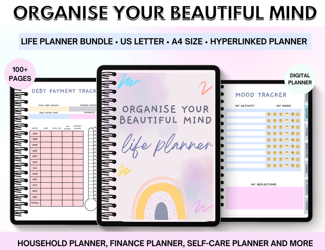 Organise Your Beautiful Mind ADHD Digital Planner for Goodnotes iPad ...