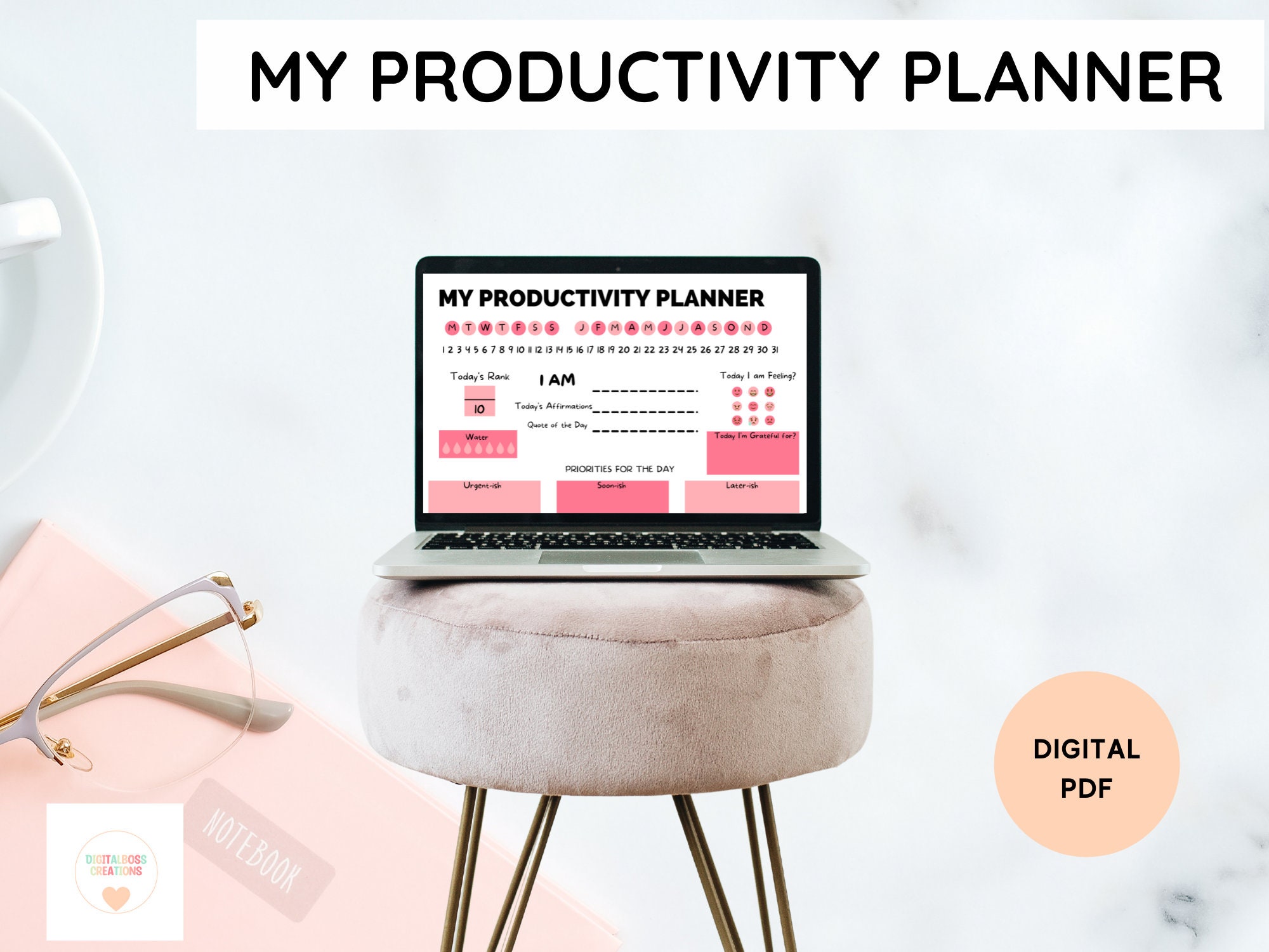 ADHD Productivity Planner, ADHD Daily Planner, ADHD Printable To-do ...