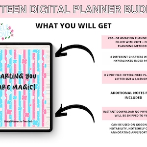 Teen Digital Planner, Teen Mental Health, Teen Self-care & Teen Self ...