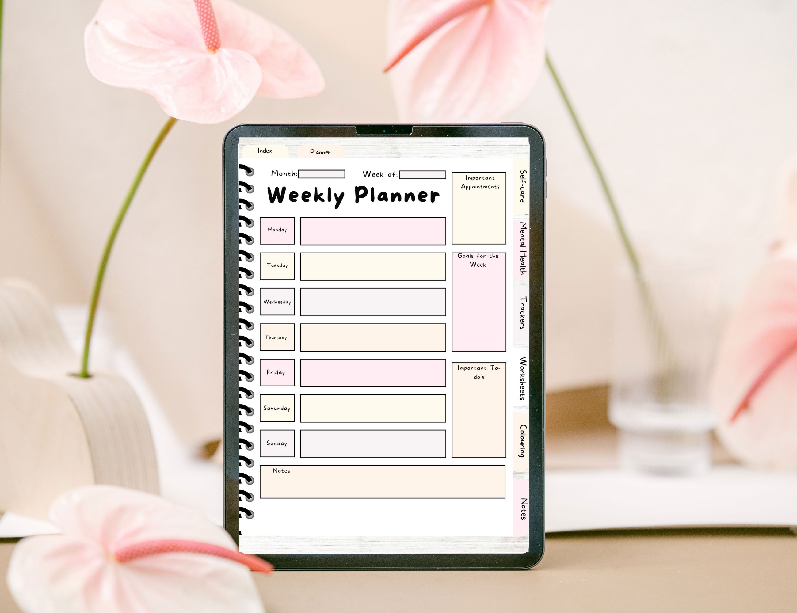 PLR Mental Health Canva Planner Template, PLR Planner Template, Digital Plr Planner, Editable in ...