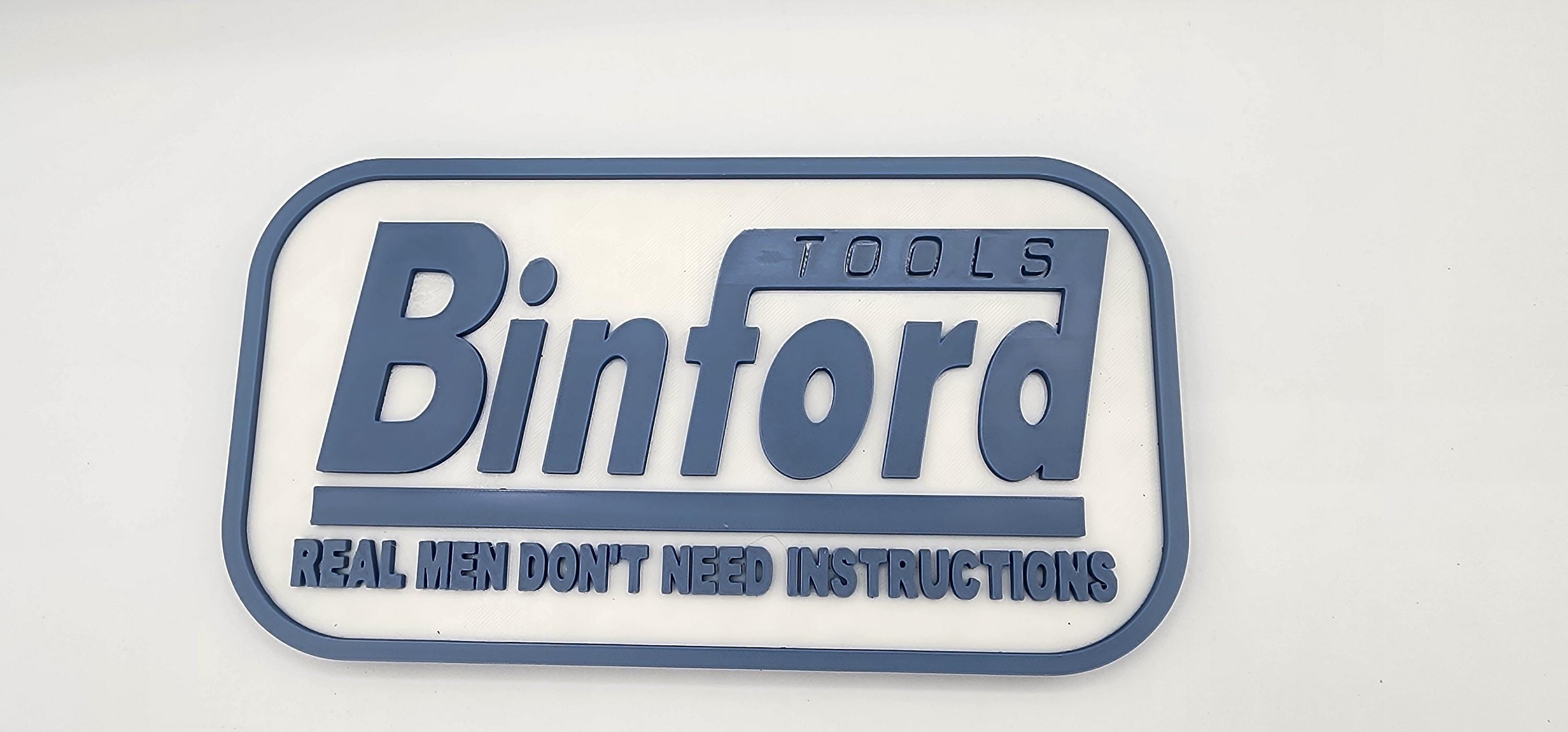 Binford Tools 2 Color Plastic Sign Home Improvement Television Show ...