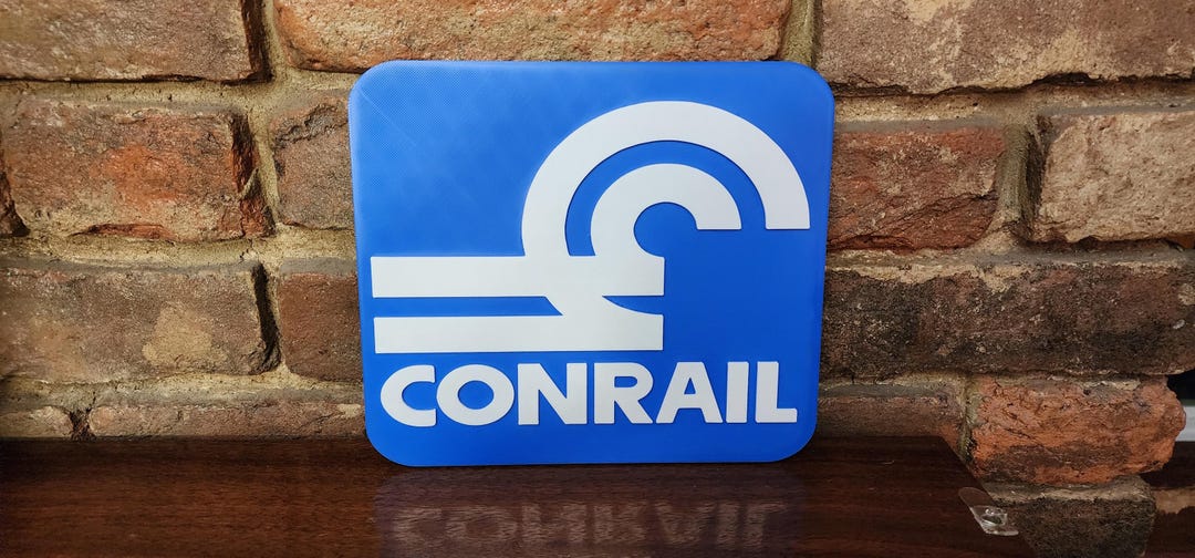 Classic Conrail Logo - Handcrafted Plastic for Railfans - Gift for Him ...