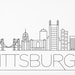 Pittsburgh Skyline Svg Png: Cut File, Printable Design (instant ...