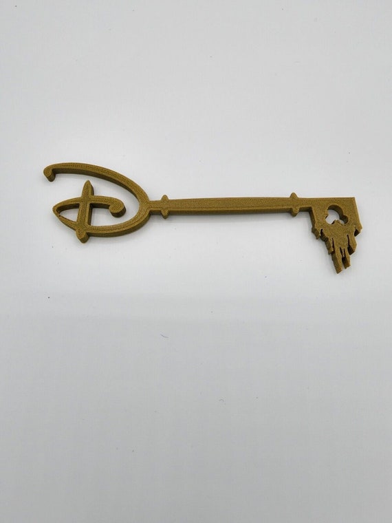 3d Printed Gold Disney Key With Cinderella's Castle as the - Etsy