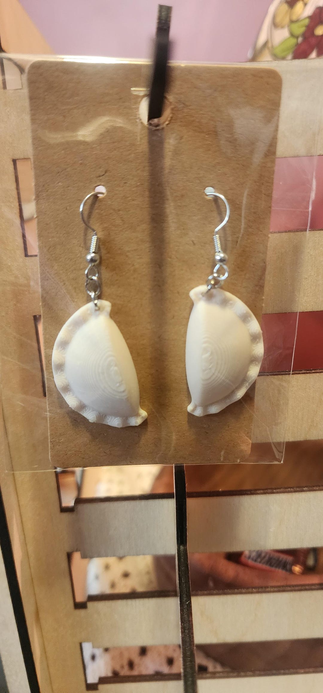Pierogi Earrings Handmade Custom Design, 3d Printed PLA Plastic and ...