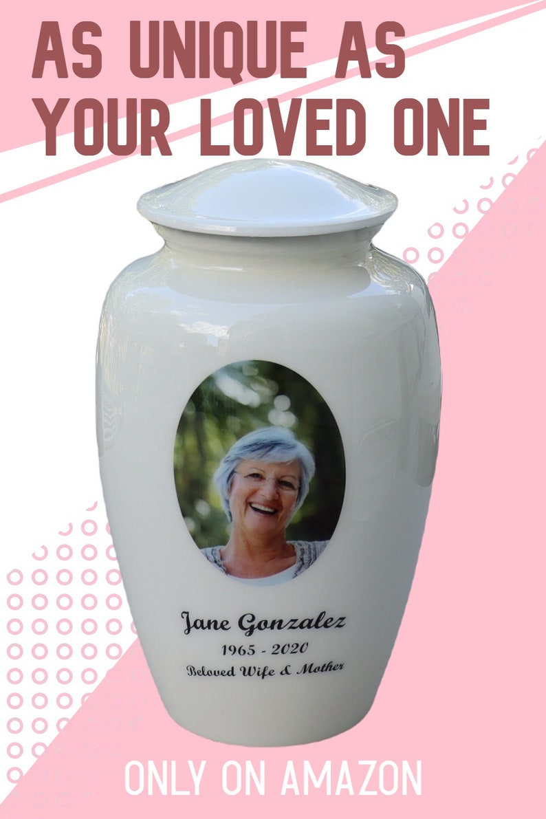 Personalized Funeral Cremation Urn - Custom Photo Urn - Upload Picture ...