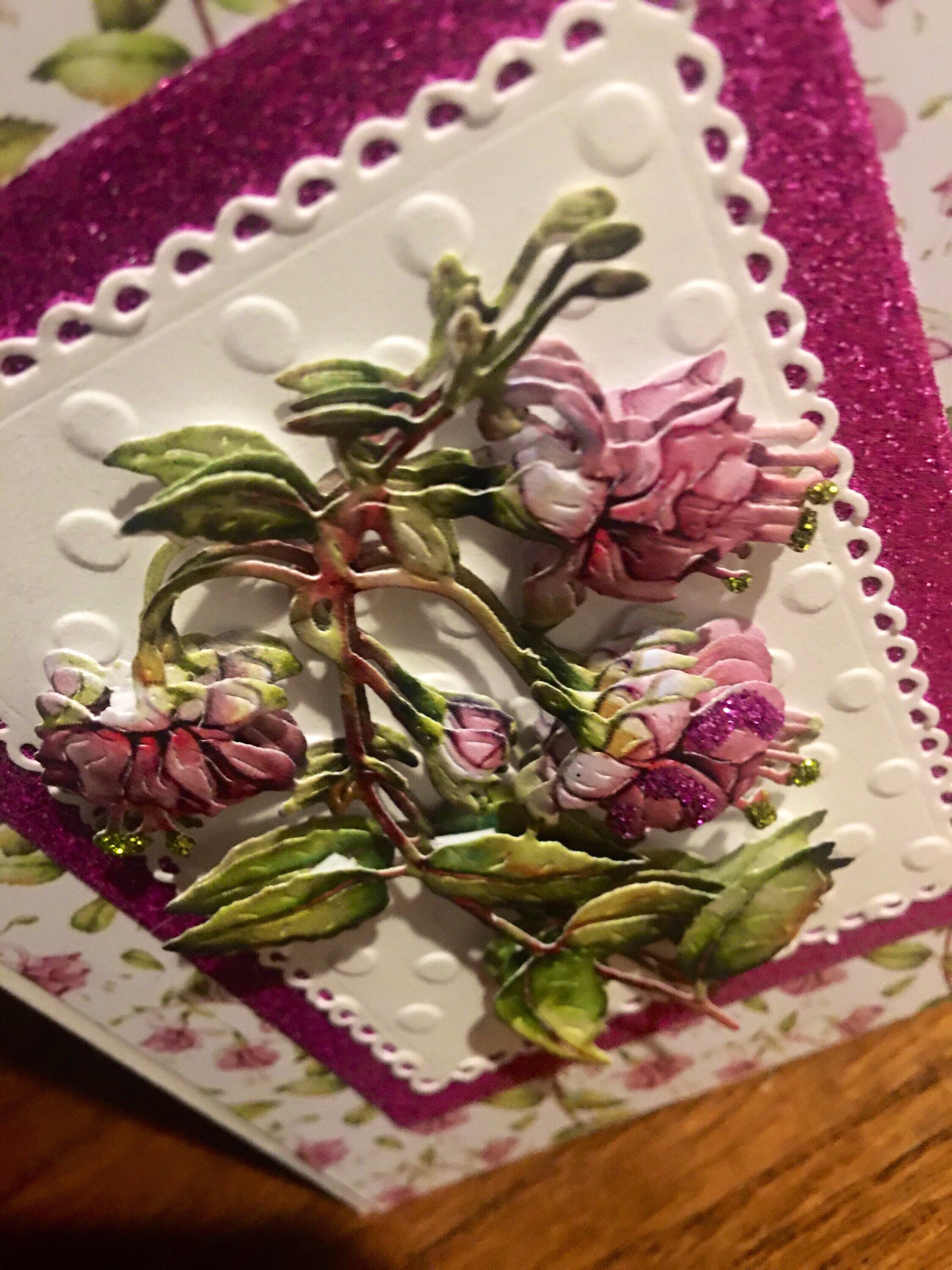 DIY Card Kit Fuchsia Card Kit Birthday Card Kit Valentines - Etsy