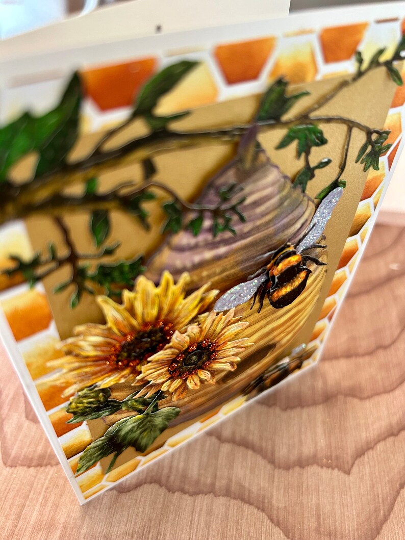 DIY Card Kit, Fall Card Kit. Greeting Card Kit, Honeybee Card Kit, All ...
