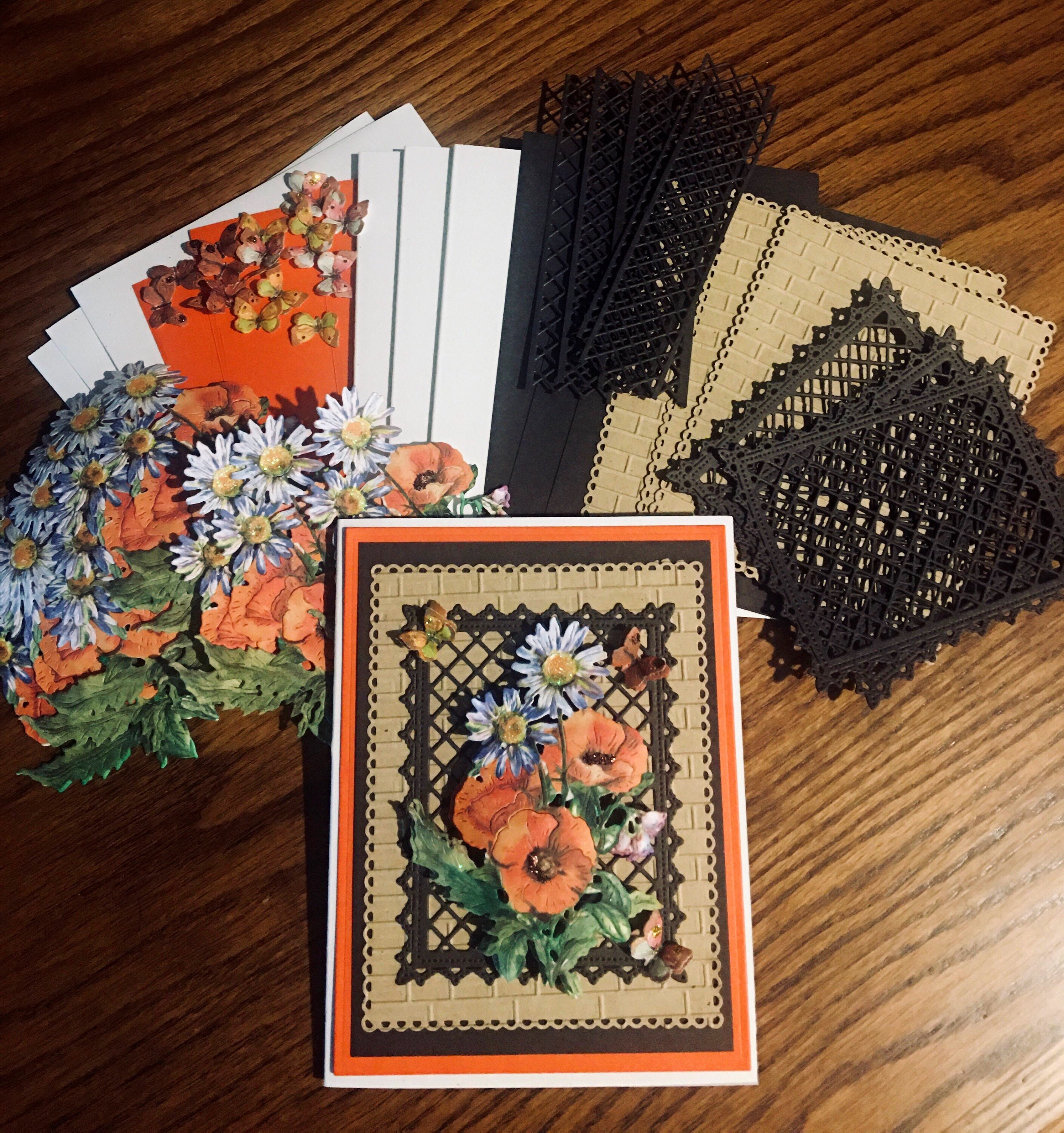 DIY Card Kit Birthday Card Kit Thank You Card Kit Fall Card - Etsy