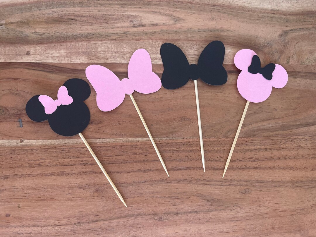 Minnie Mouse Cupcake Toppers - Etsy