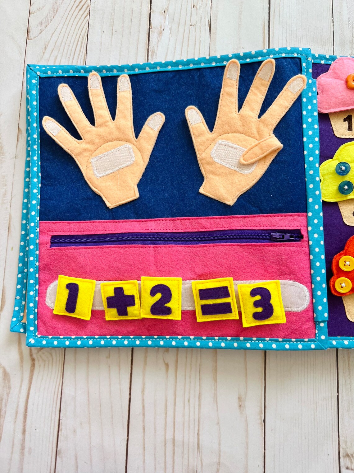 Personalized Busy Book Shark Theme Quiet Book Montessori Book Felt Book ...