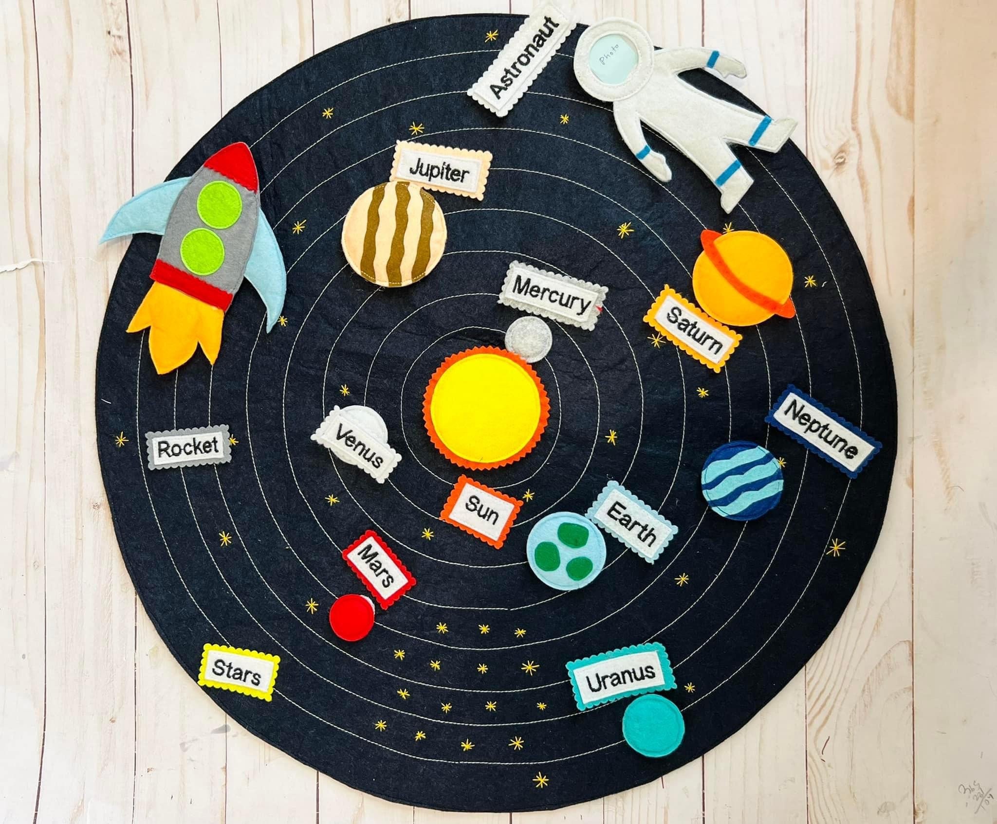 Solar System , Learning Solar System , Space Mat , Preschool ...
