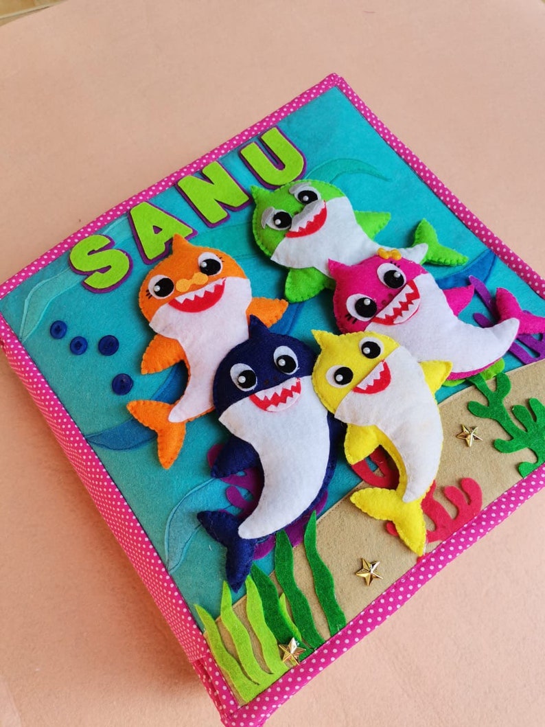 Personalized Busy Book Shark Theme Quiet Book Montessori - Etsy