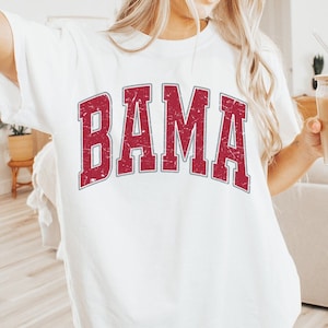 Alabama Comfort Colors® Tshirt Retro Distressed Vintage Aesthetic Game ...