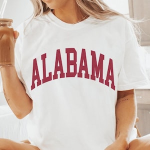 Alabama Comfort Colors® Tshirt Vintage Aesthetic Game Day Tee Alabama ...