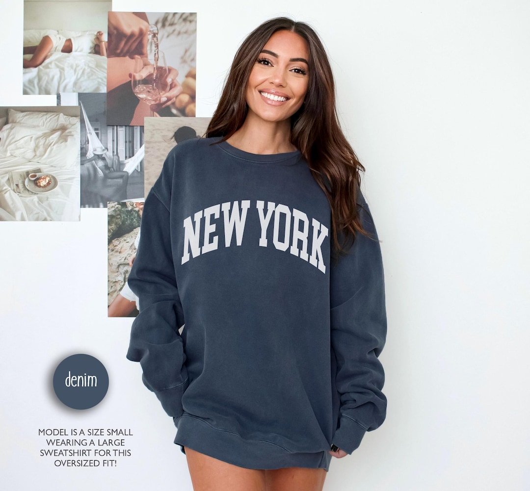 New York Sweatshirt Comfort Colors® Faded Vintage Sweatshirt New York ...