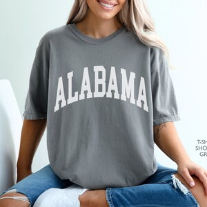 Alabama Comfort Colors® Tshirt Vintage Aesthetic Game Day Tee Alabama ...