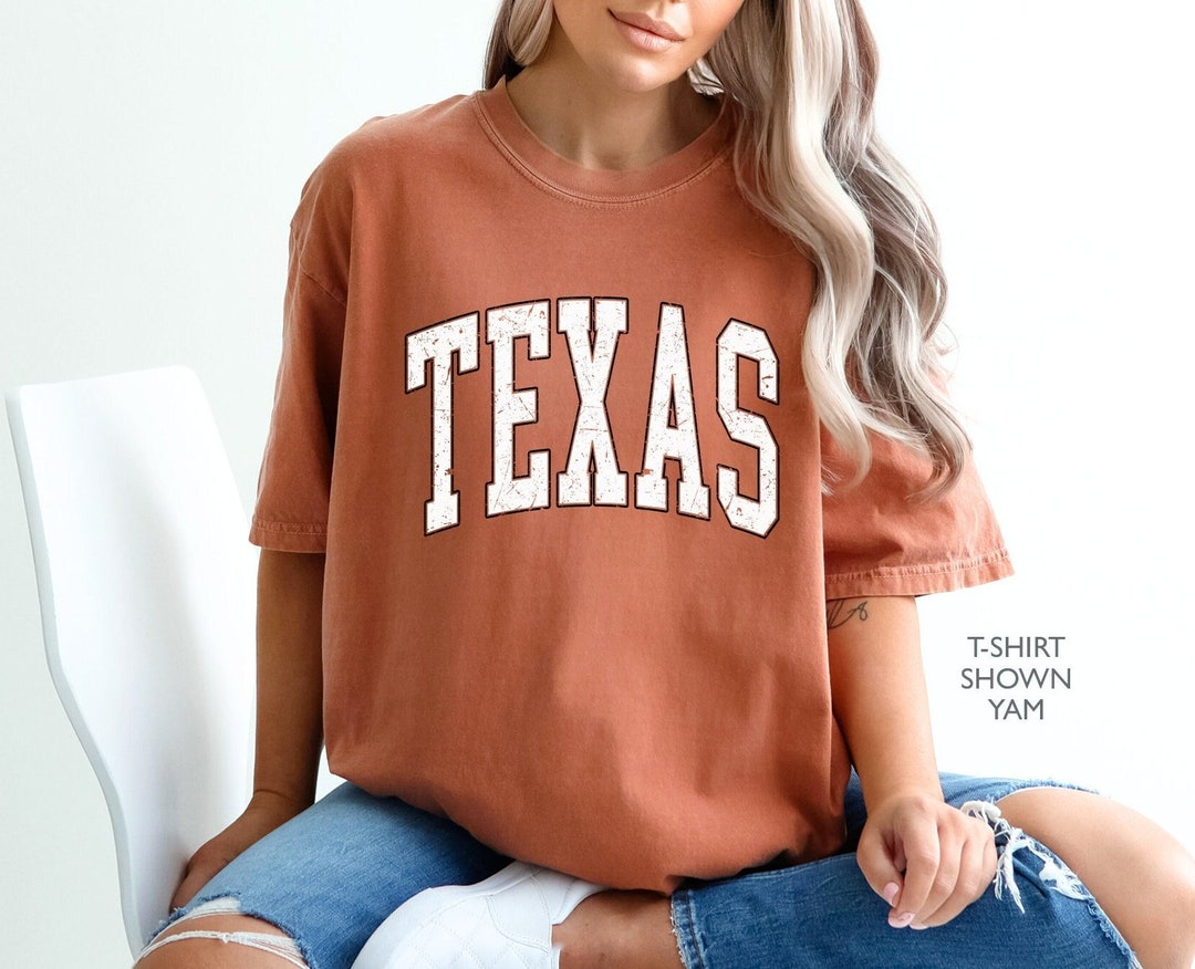 Texas Comfort Colors® Tshirt Faded Vintage Aesthetic Minimalist Texas ...