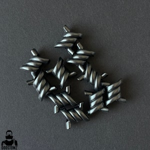 Shoe Charms Barbed Wire Black Metal Lace Tag | Shoe Accessories ...