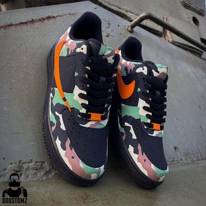 Custom Nike Air Force 1 Camo | Hand Painted AF1 Custom Sneakers | Nike ...